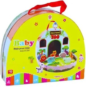 RAPPA Sada dřevěných figurek ZOO v kufříku / 12 ks / Dřevo