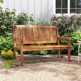 Costway Dřevěná zahradní lavička pro 2-3 místa, dřevěná nosnost do 320 kg