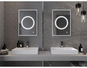 Mexen Koga, LED koupelnové zrcadlo s podsvícením 50 x 70 cm, 6000K, ochrana proti zamlžování, 9821-050-070-611-00