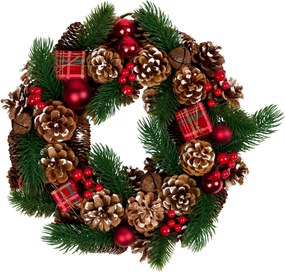 XXXLutz VĚNEC 34 cm X-Mas - Vánoční věnce & květiny - 0079670174