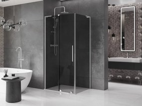 Mexen Velar L, sprchový kout s posuvnými dveřmi 110 x 80 cm, 8mm šedé sklo, chromová, 871-110-080-43-01