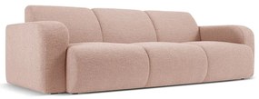 Růžová pohovka z textilie bouclé 235 cm Molino – Micadoni Home