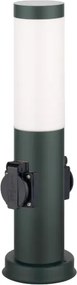 Brilagi -Venkovní lampa se 2 zásuv. SCHUKO NOVA 1xE27/15W/230V 40 cm IP44 antrac
