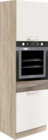 Dolní vysoká skřínka pro vestavné spotřebiče kuchyně Econo 20D-60 Zvolte kování: Basic GTV, Zvolte korpus: Dub artisan