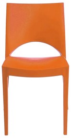 Plastová jídelní židle Stima PARIS – bez područek, stohovatelná Arancio