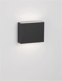 Nova Luce Venkovní nástěnné svítidlo DEWI antracitový hliník a čiré sklo LED 7.7W 3000K 253st. IP65