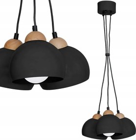 Milagro Závěsná lampa Dama Black 3xE27 Závěsná lampa 1 ks