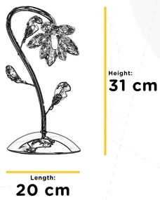 ONLI - Stolní lampa NINFEA 1xG9/6W/230V 35 cm