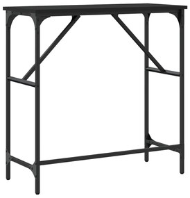 Konzolový stolek černý 75 x 32 x 75 cm kompozitní dřevo
