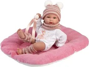 Llorens 63512 NEW BORN HOLČIČKA - realistická panenka miminko s celovi