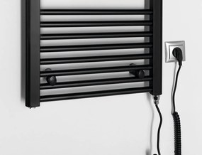 Aqualine Aqualine, DIRECT-E elektrické topné těleso, rovné, 450x960 mm, 300 W, černá, ILE94TB