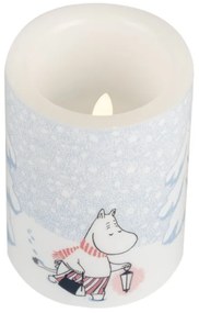 LED svíčka Moomin Let it snow 10cm