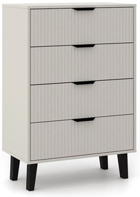 Komoda SCANDI 4S SLIM kašmír