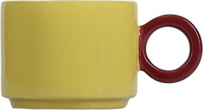 Kameninový hrnek v hořčicové barvě 280 ml Lou – ONA