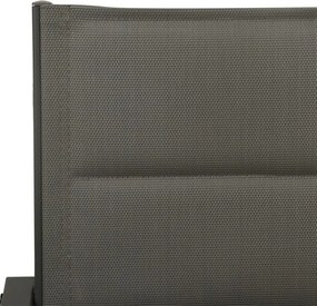 3dílný zahradní jídelní set černý ocel a textilen 3200742