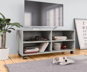 vidaXL TV skříňka na kolečkách 90x35x35cm kompozitní dřevo [800185] Barva: Betonová šedá
