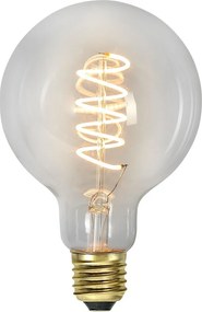 Teplá LED stmívatelná filamentová žárovka E27, 4 W Spiral Filament – Star Trading