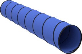 PawHut Psí agility tunel 300 x 50 cm Psí tunel se 4 kotvami do země Přenosná taška Hrací tunel pro malé středně velké psy Modrá barva
