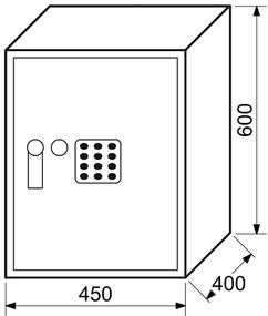 Ocelový sejf s elektronickým zámkem RICHTER RS.60.EDK