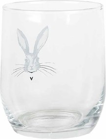 Sklenička na vodu s králíčkem - Ø 8*9 cm / 300 ml
