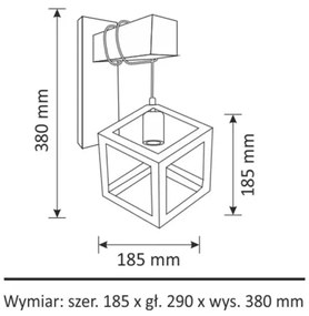 Nástěnné svítidlo SWEDEN 1xE27/20W/230V