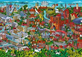 TREFL Puzzle Premium Plus Share the Moments: Trojměsto / 1000 dílků /