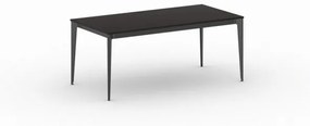 Kancelářský stůl PRIMO ACTION, černá podnož, 1800 x 900 mm, wenge