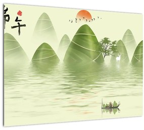 Obraz - Údolí zelených hor (70x50 cm)