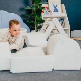 Bílé pěnové hřiště 4 ks výška 30 cm 45x193 cm – Meowbaby