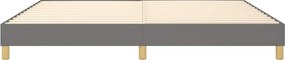 Rám postele s boxspringem tmavě šedý 200 x 200 cm textil 3120639