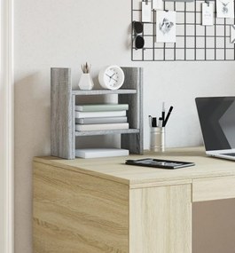 vidaXL Stolní organizér 34,5x15,5x35,5 cm kompozitní dřevo [848057] Barva: Bílá