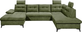 XXXLutz SEDACÍ SOUPRAVA, textil, olivově zelená MID.YOU - Sedací soupravy - 002220053705