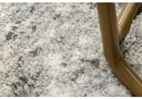 Moderní koberec TULS strukturální, střapce 51320 Mramor slonová kost velikost 280x370 cm | krásné koberce cz