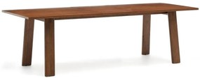 Rozkládací jídelní stůl s přídavnou deskou s deskou v dekoru ořechového dřeva 95x200 cm Arlen – Kave Home