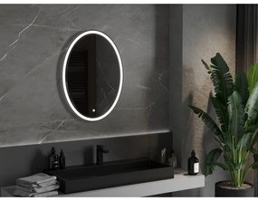 Mexen Elz, LED koupelnové zrcadlo s podsvícením 60 x 80 cm, 6000K, ochrana proti zamlžování, 9802-060-080-611-00