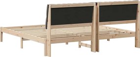 Rám postele s čalouněným čelem s čelo Hnědá 200 x 200 cm 3394381