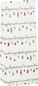 Papírový sáček Christmas Garlands 30,5x12 cm Ib Laursen