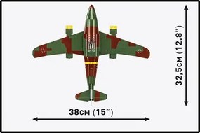 COBI 5776 Messerschmitt Me 262-1A / 505 dílů / 1:32 / 1 figurka / od 8