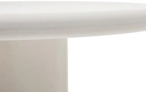 Zahradní konferenční stolek adi ⌀ 66 cm bílý MUZZA