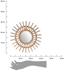 Zrcadlo Sunshine, hnědé
