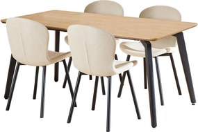 ACTONA GROUP Designová jídelní sestava CADIZ béžová H000025043