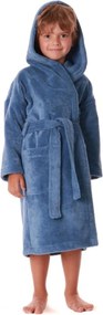 Dětský Župan Tampa s kapucí denim - 128