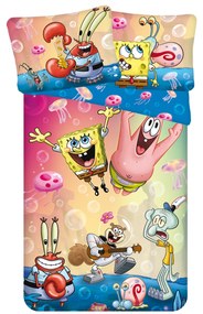 Jerry Fabrics Povlečení z mikrovlákna 140x200 + 70x90 cm -  Sponge Bob"Party"