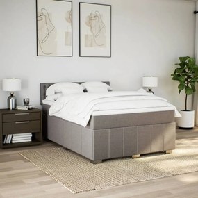 Box spring postel s matrací taupe 160x200 cm textil 3289437