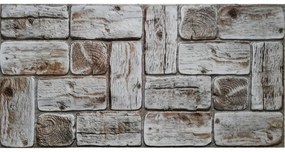 14680439029372 PVC obkladové 3D panely GRACE Dřevo šedo hnědé