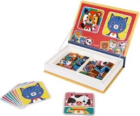 JANOD Magnetibook Zvířátka / Magnetická kniha / 72 dílků / od 3 let