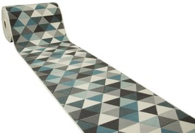 Běhoun LUNA 503430/95832 trojúhelníky modrý Šíře: 70 cm