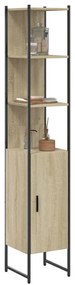 Petromila Koupelnová skříňka dub sonoma 33x33x185,5 cm kompozitní dřevo