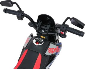 Elektrická motorka Aprilia RX modrá