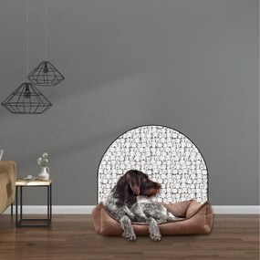 PIPPER. Ochranná textilní nálepka na zeď - Oblouk - Psi Velikost: 83x60cm, Jméno: Bez jména